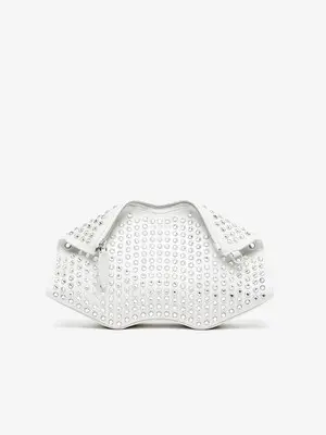 Alexander McQueen Manta Clutch With Crystal Studs