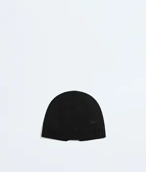 Bottega Veneta Wool Knit Beanie - Black