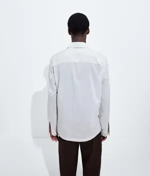 Bottega Veneta Striped Cotton And Cupro Shirt