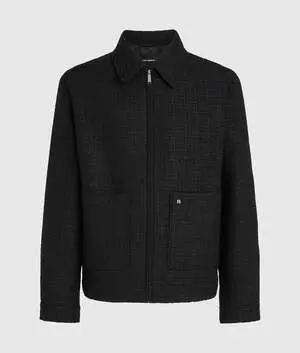 Karl Lagerfeld Bouclé Zip-up Jacket