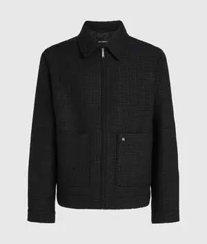 Karl Lagerfeld Bouclé Zip-up Jacket