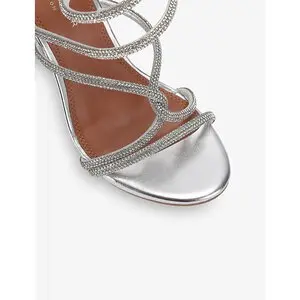 Kurt Geiger Knot Spiral Heeled Woven Sandals