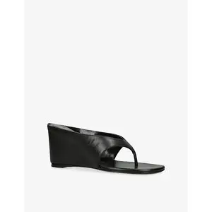 JUDE Yaga Leather Wedge Sandals