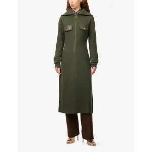 Zimmermann Valiant Utility Long Wool-blend Cardigan
