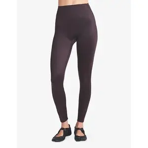 NIKESKIMS Satin Shine High-waist Bonded 7/8 Leggings - Resin