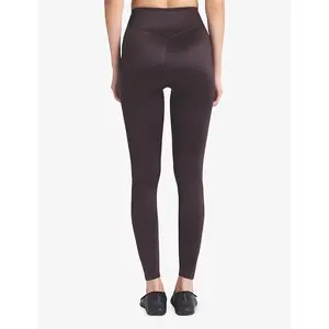 NIKESKIMS Satin Shine High-waist Bonded 7/8 Leggings - Resin