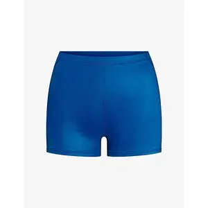 NIKESKIMS Satin Shine Mid-rise 2-inch Boyshorts - Cobalt