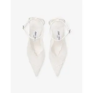 JIMMY CHOO Faiz 100 Lace Heeled Courts