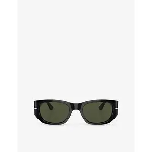 Persol Po3307s Pillow-frame Acetate Sunglasses - Black