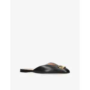 Valentino Garavani Vlogo Leather Mules
