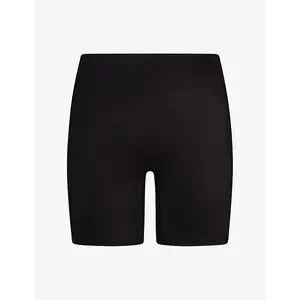 NIKESKIMS Satin Shine Mid-rise 2-inch Boyshorts - Obsidian