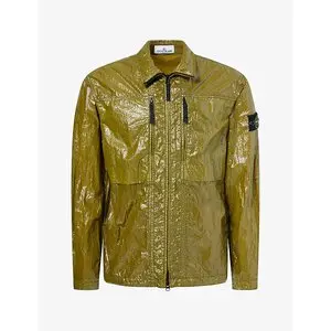 Stone Island Lucido Garment-dyed Nylon Jacket - Cactus