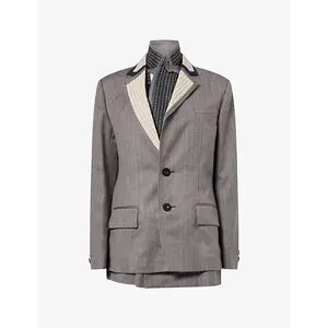 Sacai Double-layered Wool Blazer