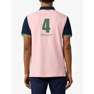 HACKETT Heritage Multi-panel Short-sleeve Cotton Polo