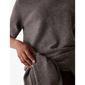Whistles Crewneck Short-sleeve Wool T-shirt
