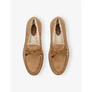 TOD'S Gomma Shearling-lined Suede Loafers