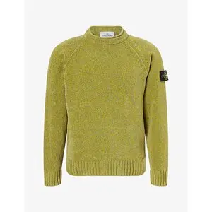 Stone Island Mouliné Cotton Chenille Knit Jumper - Cactus