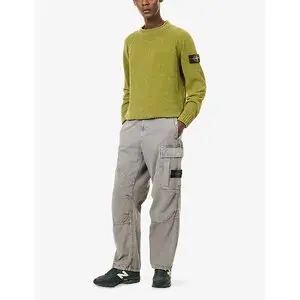 Stone Island Mouliné Cotton Chenille Knit Jumper