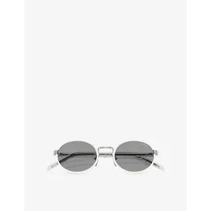 Prada Pr B56s Round-frame Metal Sunglasses
