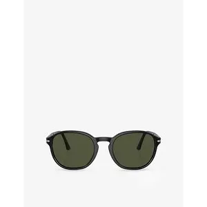 Persol Po3343s Pillow-frame Acetate Sunglasses - Black