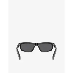 Prada Pr B11s Rectangle-shape Acetate Sunglasses