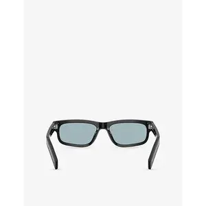 Prada Pr B11s Rectangle-frame Acetate Sunglasses