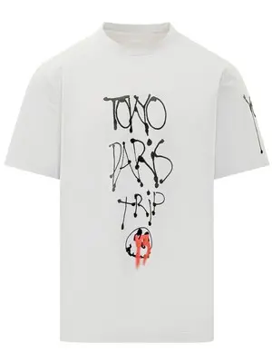 Y3 T-shirt Tokyo Paris Trip Grey