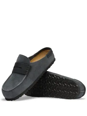 BIRKENSTOCK Suede Mule Loafers - Grey