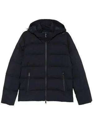 Paul & Shark Down Jacket With Hood - Blue