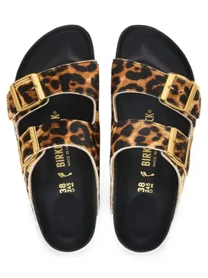 BIRKENSTOCK Arizona Fur Hex Fur Sandals