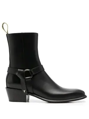 Fendi Double O Boots In Leather