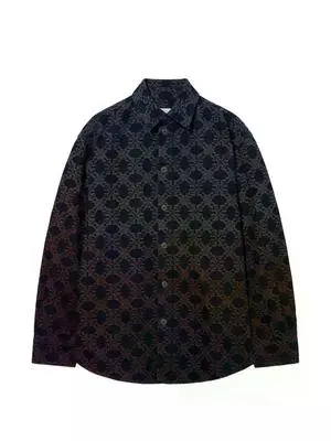 Off-White Arrow Monogram Jacquard Denim Shirt
