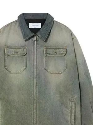Off-White Bookish Zip-up Denim Jacket
