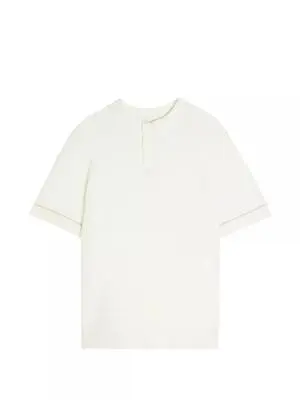 CHE Contrast-trim Knitted Polo Shirt - Neutrals