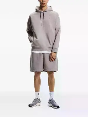 On Embroidered Logo Hoodie - Grey