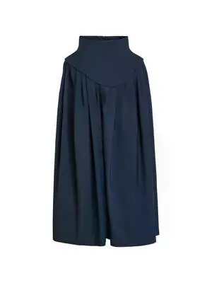 A.W.A.K.E. Mode Basque Pleated High-waisted Trousers - Blue