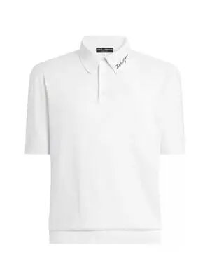Dolce & Gabbana Wool Polo Shirt - Black
