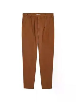 Boglioli Pleated Straight-leg Trousers - Brown