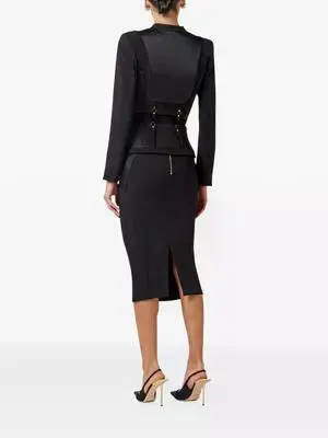 Elisabetta Franchi Belted Panelled Blazer