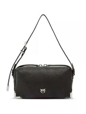 Pinko Logo Plaque Shoulder Bag - Black