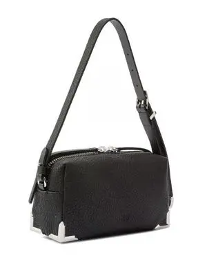 Pinko Logo Plaque Shoulder Bag - Black