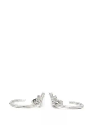 TRUSSARDI Embellished Hoop Earrings