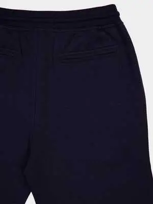 Brunello Cucinelli Navy Casual Fit Cotton Pants