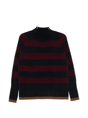 BEYOU Cashmere Turtle-neck Sweater - Red