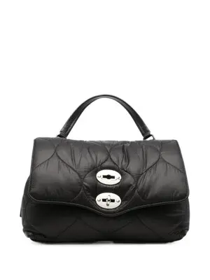 ZANELLATO Postina Lunaria Small Leather Handbag - Black