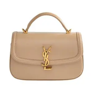 Saint Laurent Solferino Mini Top Handle Bag - Cream