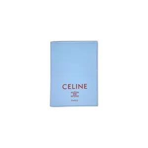 Celine Passport Cover 'sky /red - Blue
