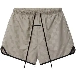 Fear Of God Nylon Checkered Gym Short - Grey