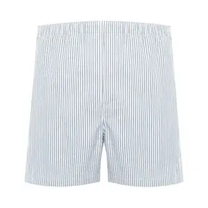 Saint Laurent Striped Cotton Poplin Shorts