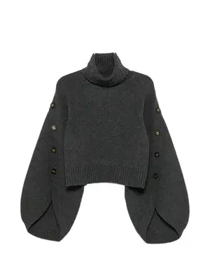 Zimmermann Valiant Wool Jumper With Button Detail